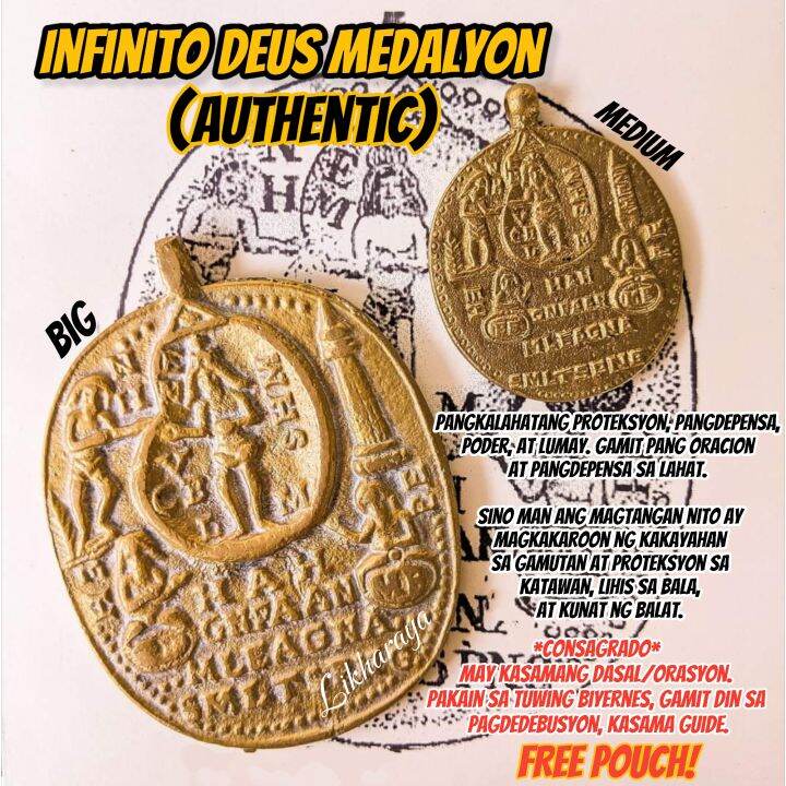 ORIGINAL INFINITO DEUS MEDALYON Pangkalahatang Proteksyon sa katawan ...