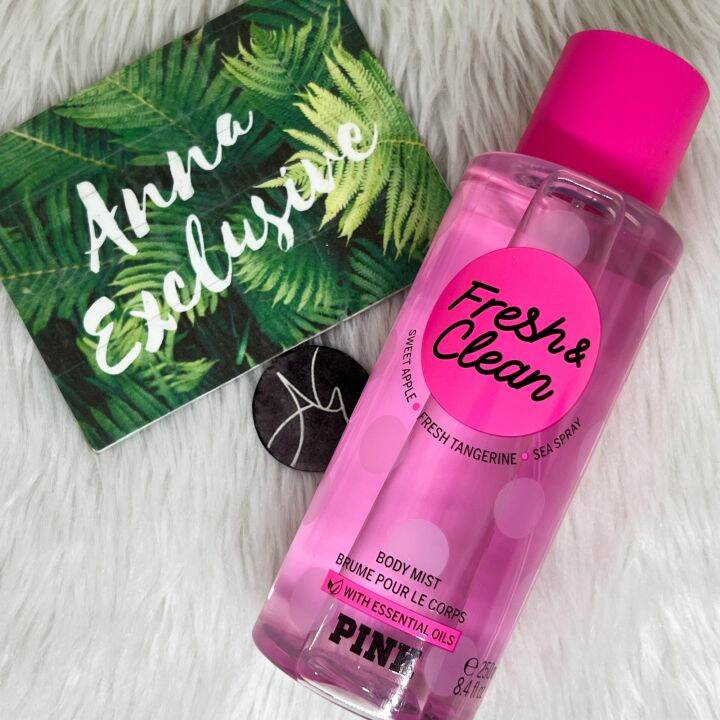 🇺🇸Victoria's Secret Pink FRESH & CLEAN Body Mist 75ml or 250ml | Lazada PH