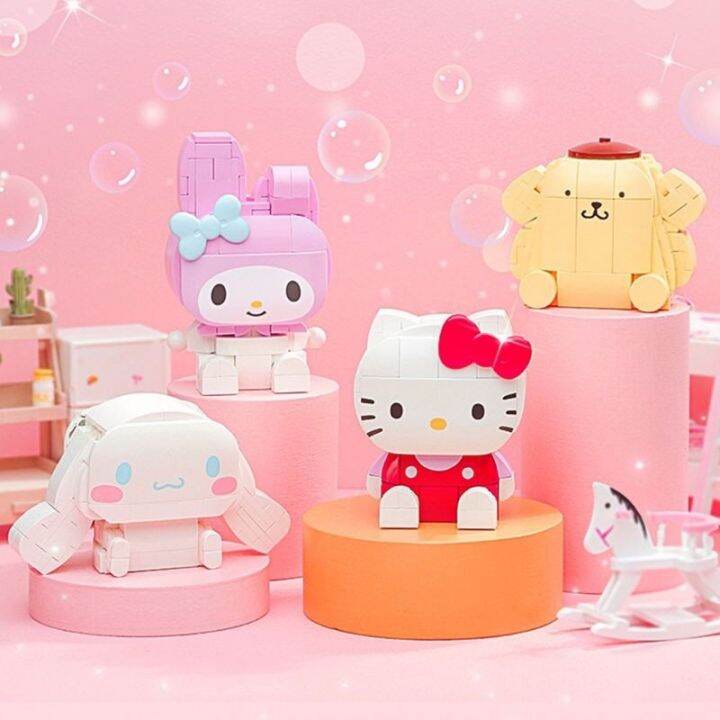 Keeppley Hello Kitty Melody Cinnanoroll Pompompurin K20801 / K20802 ...