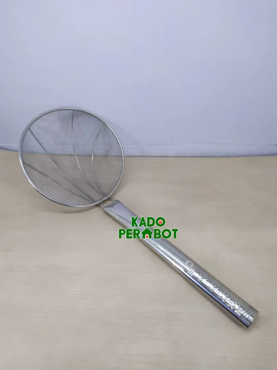 saringan gorengan 26 - saringan minyak besar - serokan minyak stainless ...