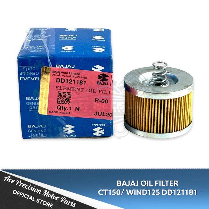 Original Oil Filter Bajaj CT150/Boxer/Wind125 DD121181 | Lazada PH