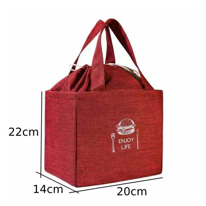 Hanke Thermal Waterproof Lunch Bag Insulated Drawstring Bag | Lazada PH
