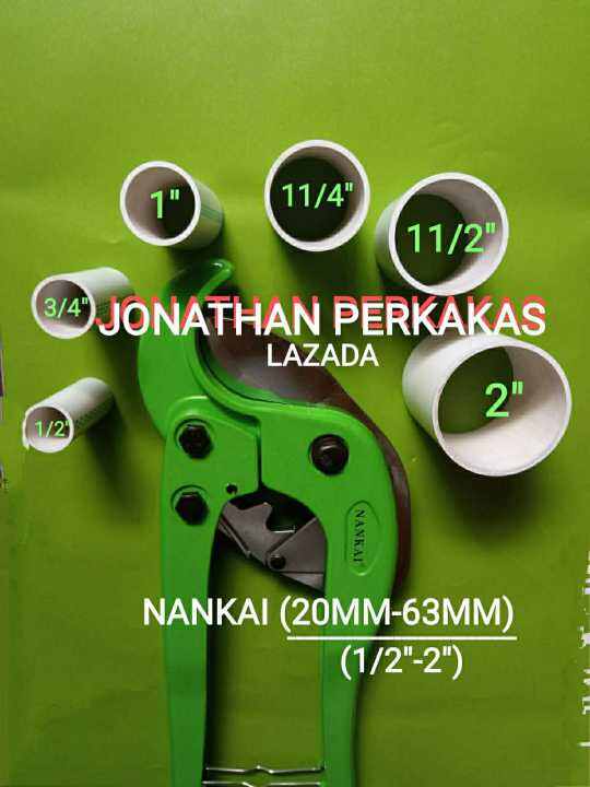tang potong pipa pvc/ppr nankai 1/2" (20mm) -2" (63mm) | Lazada Indonesia