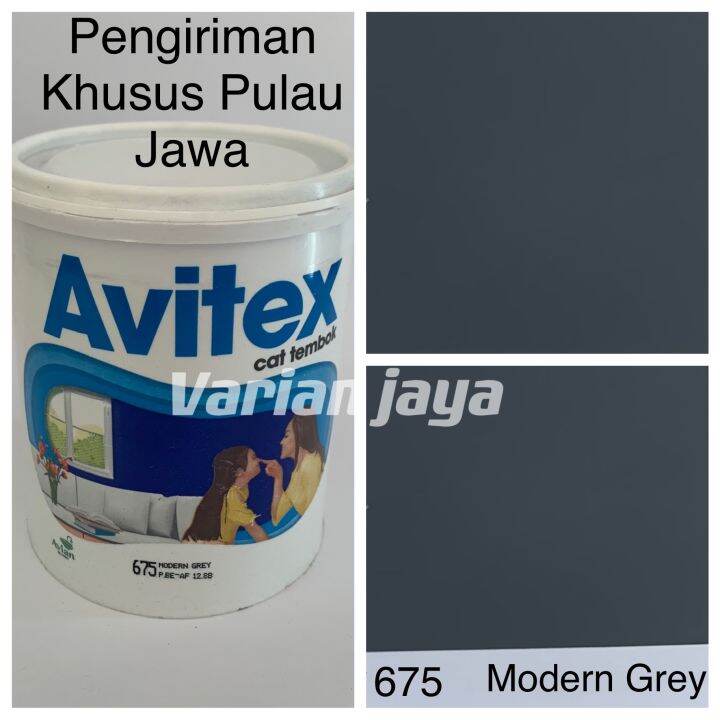 Cat Tembok Avitek 1kg Avian Brands Abu abu Modern Grey | Lazada Indonesia