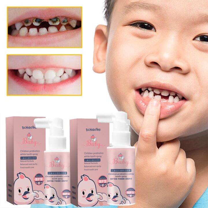 Original Bigheadedbird Baby Tooth Spray Semburan Anti Karies Gigi Baby ...
