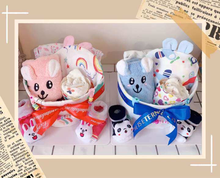 Baby Cake Design Gift Box Newborn Gift Set Baby Hamper Hadiah | Lazada