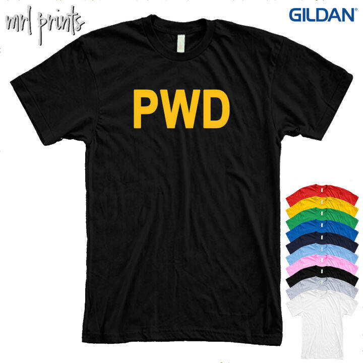 PWD Shirt FRONT AND BACK PRINT Unisex MRL Prints Gildan Cotton Tshirt ...