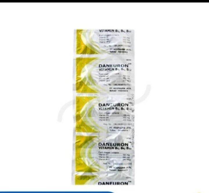 DANEURON TABLET B1 B6 B12 ( Obat pegal, kram, kesemutan dan kaku ...