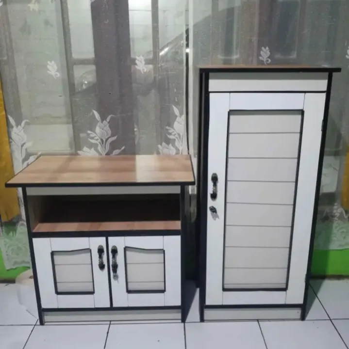 Meja Tv tabung / Led 32 inch Minimalis modern murah dan Lemari Pakaian ...