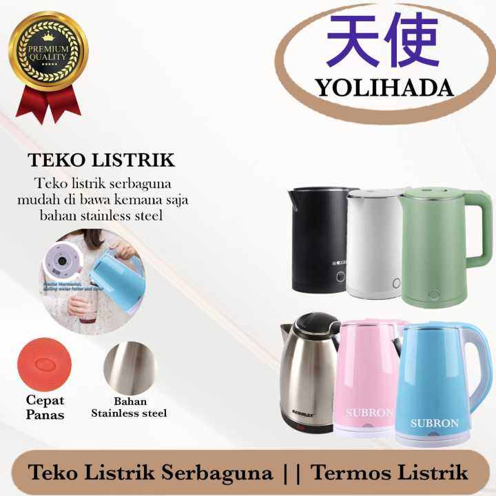 SUBRON - TERMOS LISTRIK FULL STAINLESS STEEL - TEKO SERBAGUNA | Lazada ...