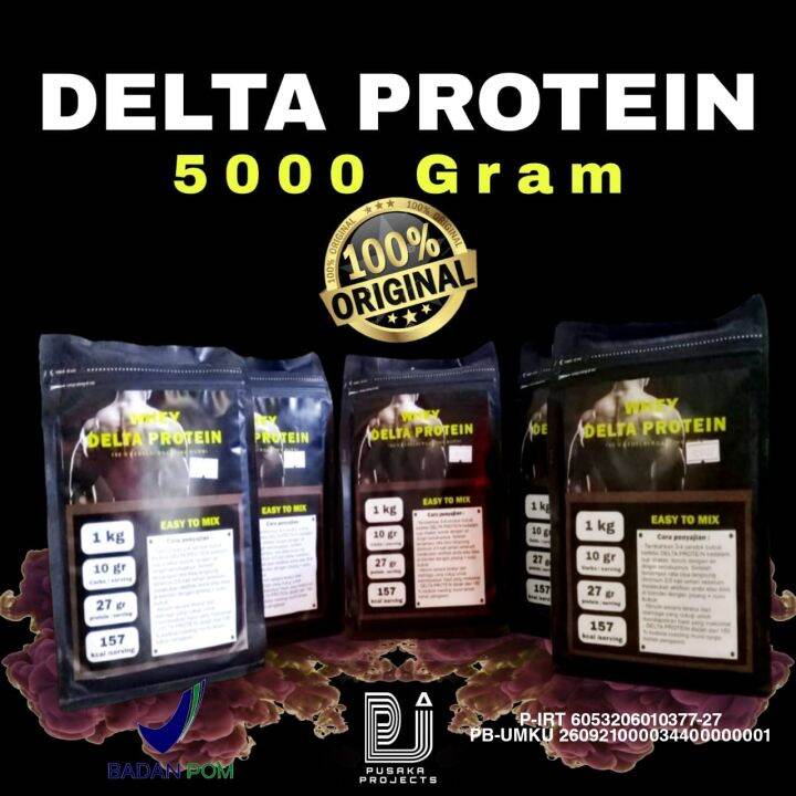 WHEY PROTEIN DELTA//SUSU PROTEIN BUBUK KEDELAI MURNI 5kg | Lazada Indonesia