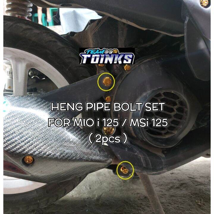 HENG PIPE BOLT SET FOR MIO I 125 / MIO SOUL 125 ( 2pcs ) | Lazada PH