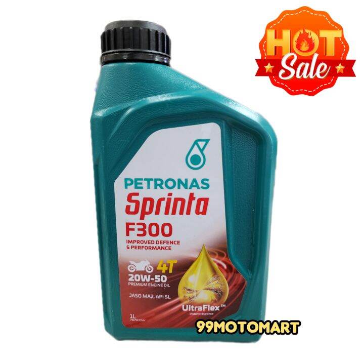 Petronas F300 20w40 20w50 Premium 4T Engine Oil Sprinta 1L Motorcycle ...