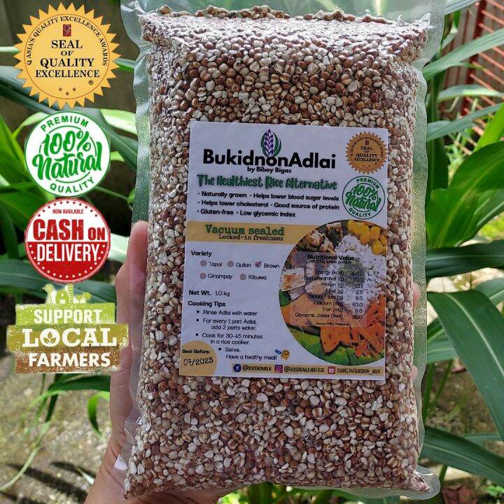1KG - Premium Organic Brown Adlai | Lazada PH