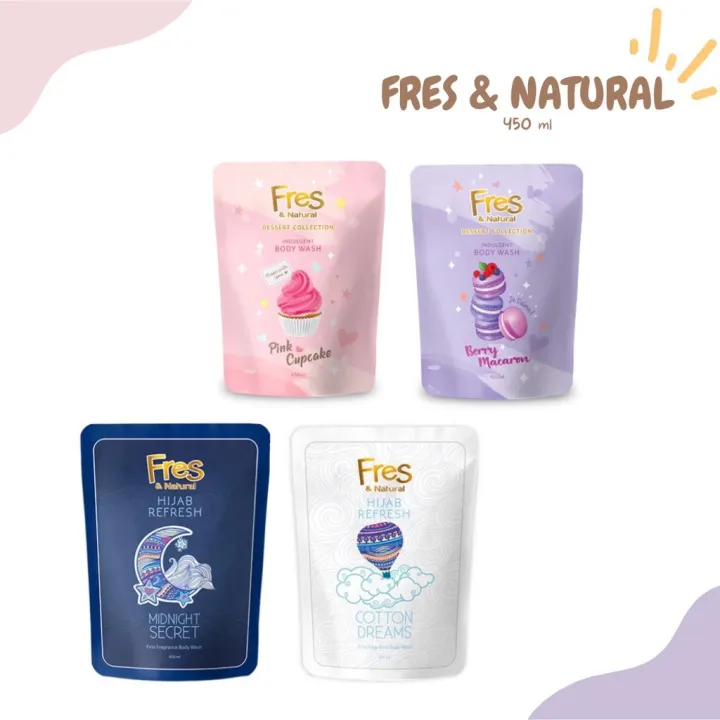 PROMO FRES AND NATURAL Sabun Mandi Cair 450 ml Refill | Lazada Indonesia