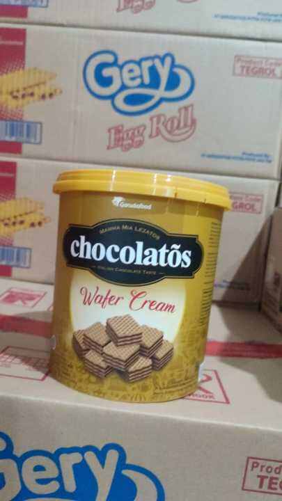 Wafer cream Gery chocolatos kaleng kue lebaran cocok untuk idul fitri ...