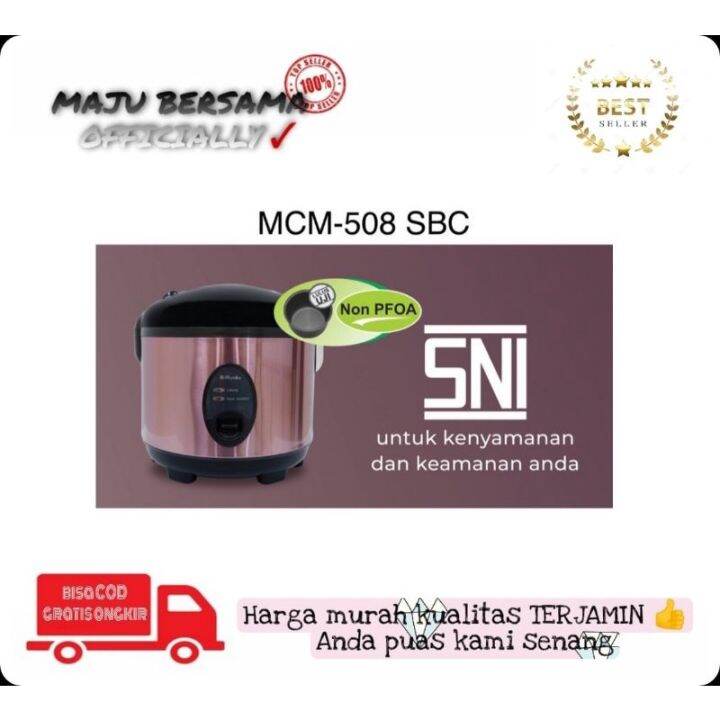 MB - rice cooker miyako MCM 508 penanak nasi yang disertai panci anti ...