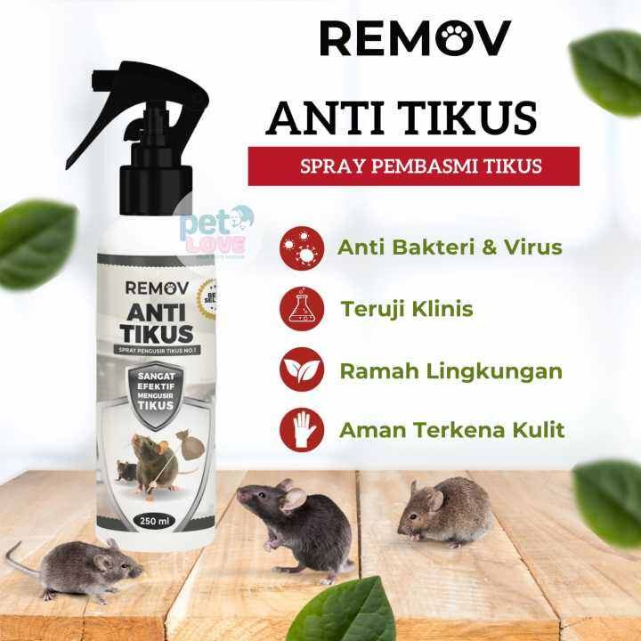 REMOV Anti Tikus 250 ml Basmi Tikus Dalam Rumah dan Sekitar | Lazada ...