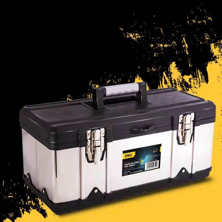 Deli Tool Box / Kotak Perkakas Ukuran Besar 20" Material Baja DL432020 ...