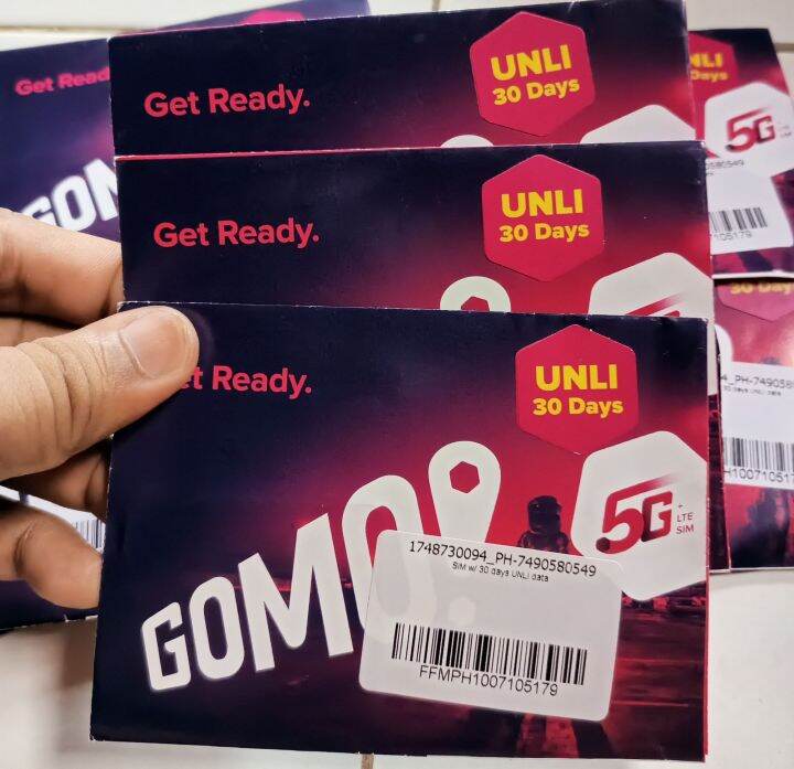 GLOBE GOMO SIM w/ 30 days UNLI DATA Capable 5G (LEGITIMATE) | Lazada PH