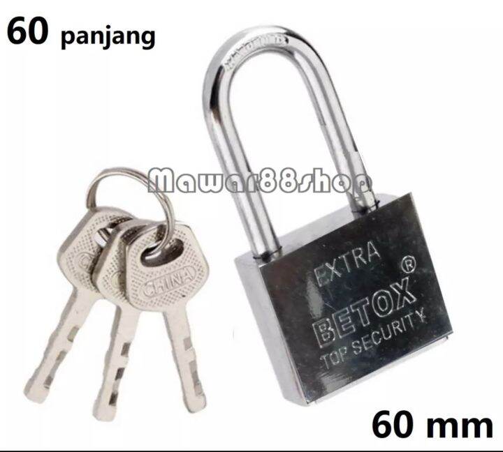 Gembok pintu 60 panjang / Gembok sepeda / Gembok motor - Balok panjang ...