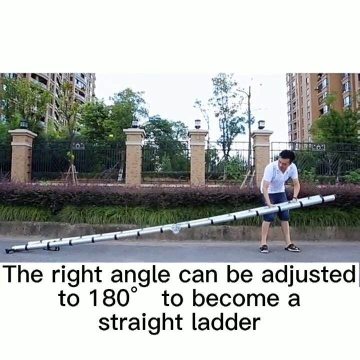 JMS 3 years warranty 5M aluminum telescopic ladder portable household ...