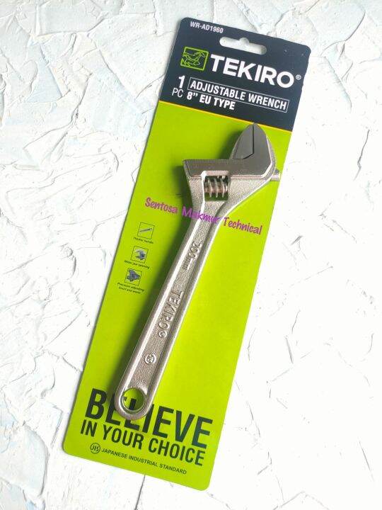 TEKIRO 8" Kunci Inggris Adjustable Wrench 8 Inchi | Lazada Indonesia