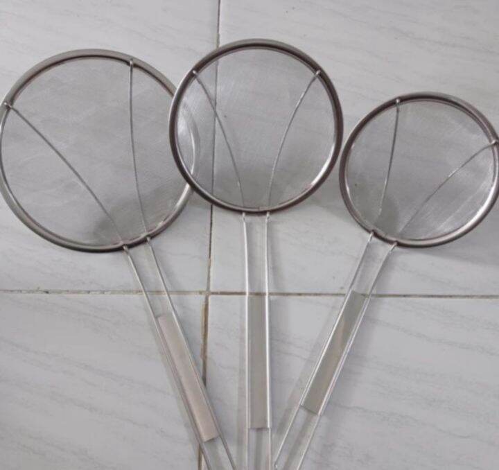 saringan minyak halus / serok minyak halus stainless steel | Lazada ...