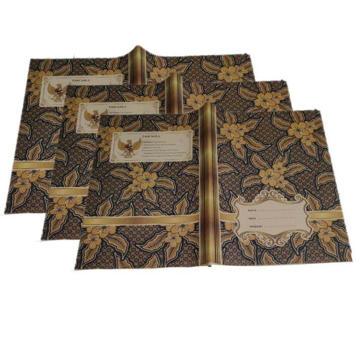 sampul buku boxy sampul boxy coklat batik isi 20 pcs | Lazada Indonesia
