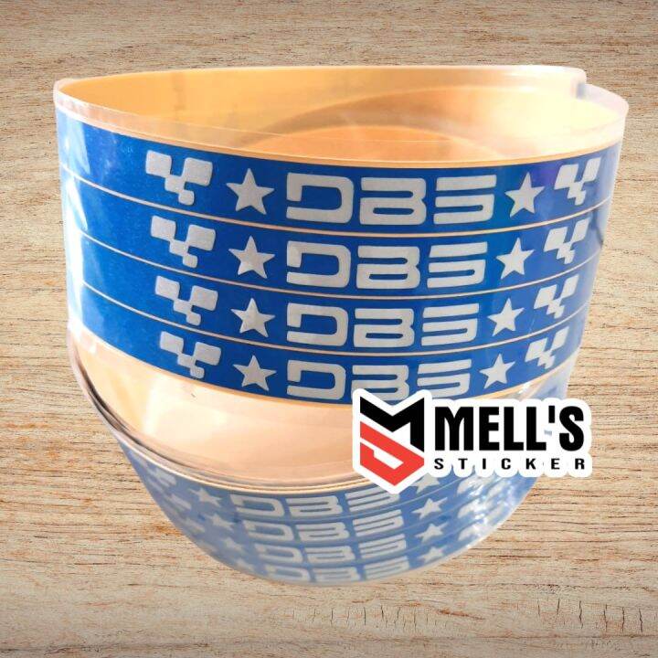 stiker list velg isi 4 warna biru lis ban stiker ban motor universal ...