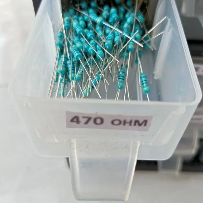 (10 BUAH) RESISTOR 1/2W 470 OHM RESISTOR 1/2 WATT 470 OHM | Lazada Indonesia
