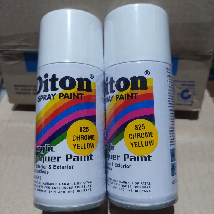 Pilok Pilox Cat DITON Kuning Lemon 825 Chrome Yellow Cat Semprot Diton ...