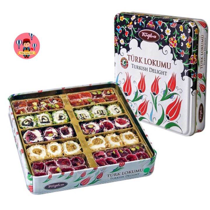 (พร้อมส่ง)Turkish delight รวมรสชาติ แบรนด์ชื่อดัง Tuğba นำเข้าจากตุรกี ...