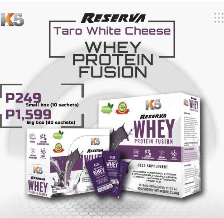 1 BOX RESERVA WHEY PROTEIN TARO WHITE CHEESE AUTHENTIC SOLD BY ECS ...