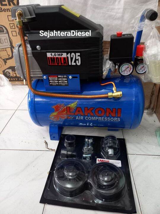 Kompresor Angin Listrik LAKONI IMOLA 125 1HP | Lazada Indonesia