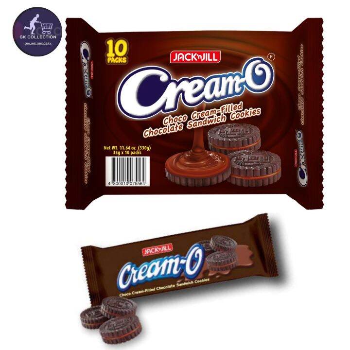 CREAM-O CHOCO CREAM -FILLED CHOCOLATE SANDWICH COOKIES ,10 PCS /PACK | Lazada PH