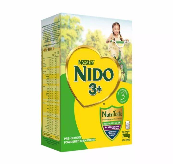 NIDO 3+ Milk Powdered Drink PreSchoolers 3 yrs old above 700g | Lazada PH