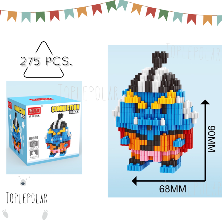 ชุดตัวต่อ เรโก้นาโน Block เรโก้จิ๋ว Lechuan 68559 ชุดโจรสลัดหมวกฟาง ...