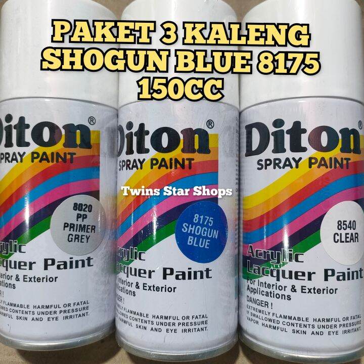 Pilok Pilox Cat Diton Paket 3 Kaleng 150cc Paketan Lengkap Biru Shogun ...