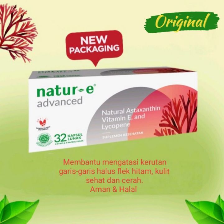Natur-E Advanced 32 kapsul Astaxanthin Natural Vitamin E Lycopene ...