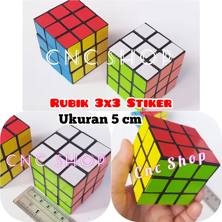 Mainan Rubik Dadu 3x3 Ukuran Besar 5x5 cm Edukatif Asah Otak Anak ...