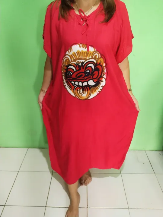 Daster bali super jumbo motif barong size XXXL ld 130cm | Lazada Indonesia