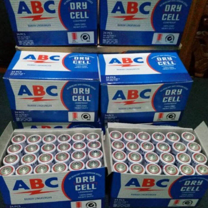 BATU BATERAI A2/BATU BATRE ABC AA BIRU DAN HIJAU ISI PER (4 PCS) DAN ISI PER PACK 24PCS R6 1,5 ...