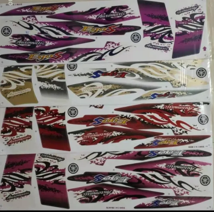 Yamaha Ego S (6) Body Sticker | Lazada