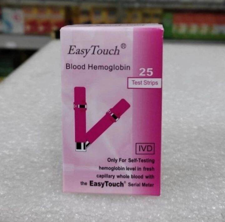 Easytouch Blood Hemoglobin 25 strip easy touch Hb | Lazada Indonesia