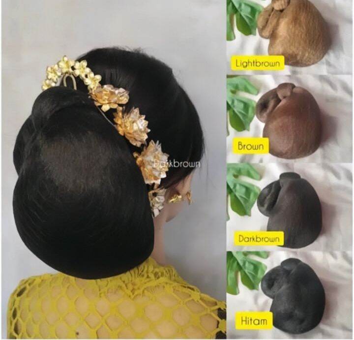 Sanggul Bali Klasik Rambut Palsu Hairdo Sanggul Modern Modifikasi Konde ...