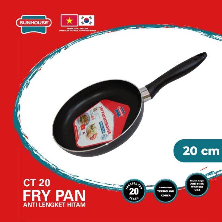 Teflon Frypan Teplon Sunhouse size 18 dan 20cm | Lazada Indonesia