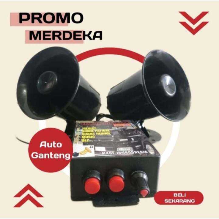 KLAKSON TELOLET BASURI DOUBLE TOA TINGGAL PASANG 24VOLT 24V 12VOLT 12V BIS BUS TRUK CANTER ELF ...