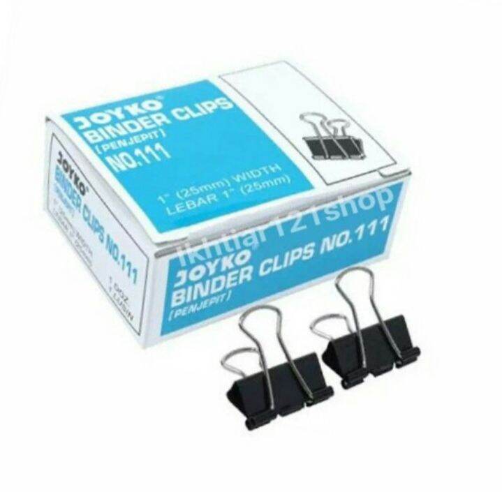 Binder Klip 111/Penjepit Kertas/Binder Clip NO 111 Perpack | Lazada ...