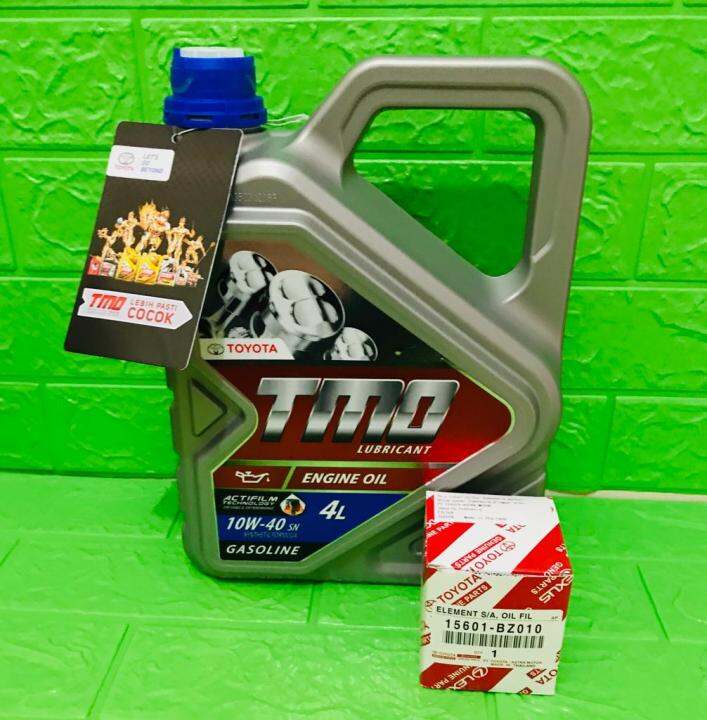 oli mesin Toyota TMO 10W-40. 4L / paket filter oli Avanza Xenia rush ...